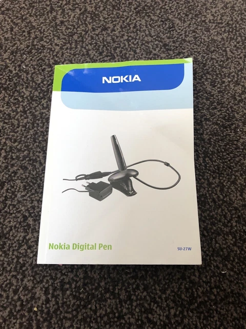 NOKIA DIGITAL PEN SU-27W Bluetooth solo libro manuale utente EUR 11,78 ...