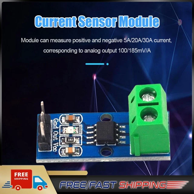 5A/20A/30A RANGE HALL Effect Current Sensor Module ACS7125A (20A) £3.11 ...