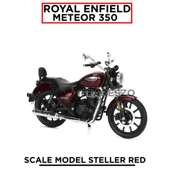 ROYAL ENFIELD &METEOR 350 1:12 Scale Model FIREBALL RED Color" EUR 52 ...