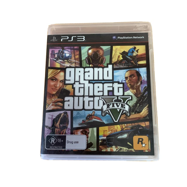 MINT DISC PLAYSTATION 3 Ps3 Grand Theft Auto GTA 5 V - Inc Manual And ...