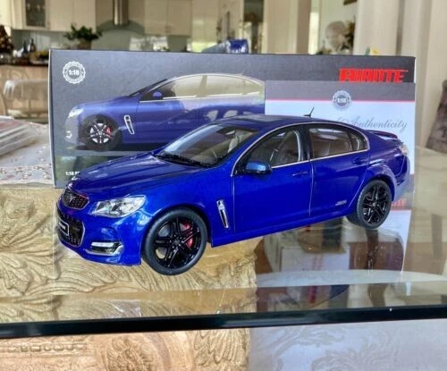 BIANTE 1:18 HOLDEN VF SSV Redline Commodore Model Car Slipstream Blue ...