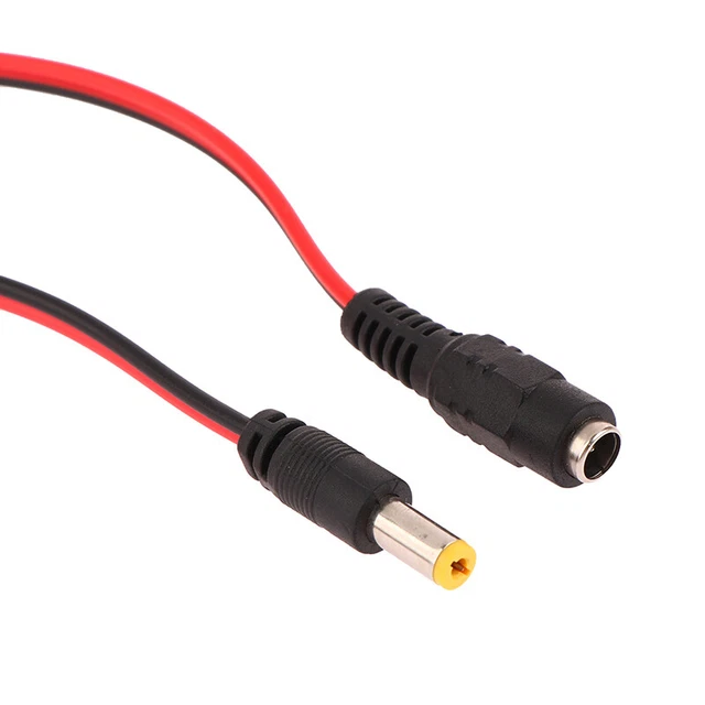 5PCS DC POWER Male Female Cable 12V Plug DC Adapter Cable Plug For CCTV ...