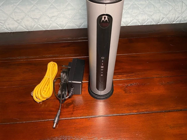 MOTOROLA MG7540 16X4 CABLE MODEM PLUS AC1600 DUAL-BAND ROUTER W/POWER ...