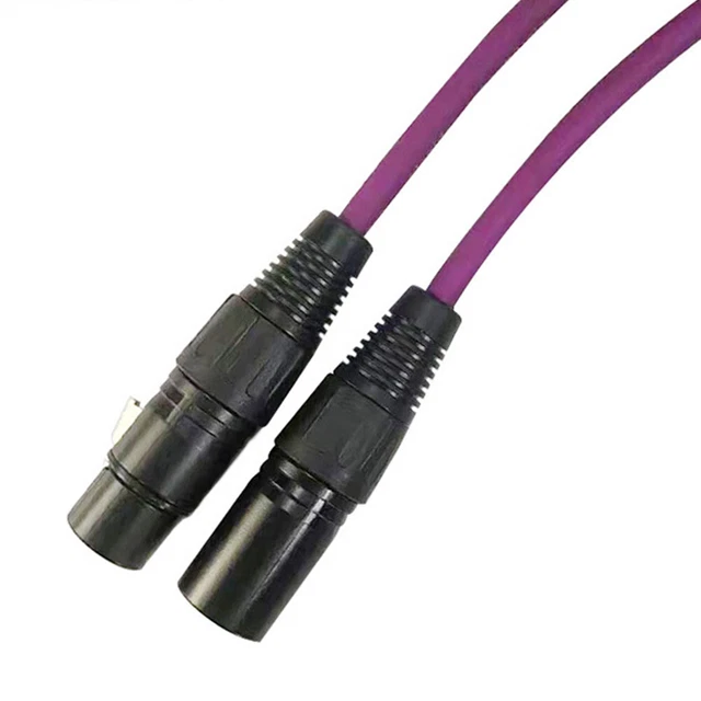 MALE TO FEMALE Audio DMX Cable Plug Play 0.5m 1m 2m Portable For ...