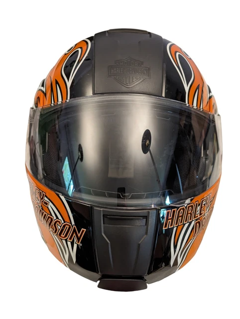 HARLEY-DAVIDSON MOTORCYCLE FULL FACE HELMET HD-M1V SIZE XXL Flames $139 ...