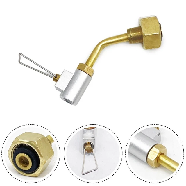 EASY USE BUTANE Cylinder Filler Connector Adapter for Outdoor Camping £ ...