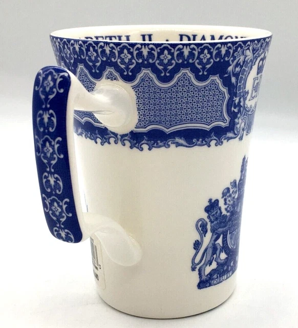SPODE BECHER TASSE Diamant Jubiläum HM Queen Elizabeth 11 verpackt ...