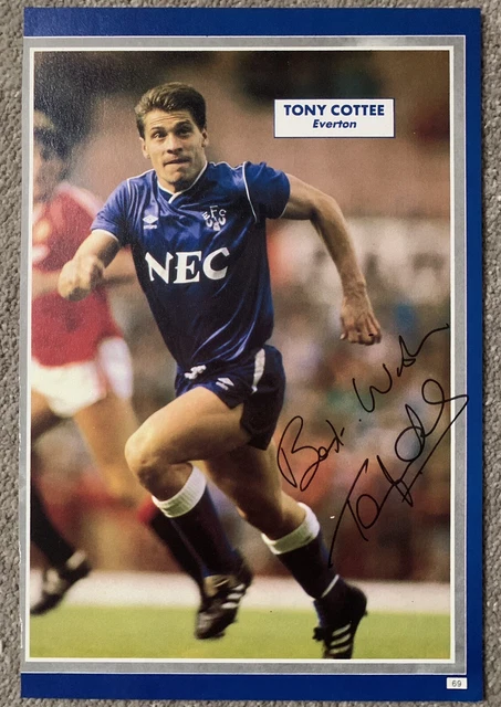 EVERTON FC SIGNED POSTERS Football Memorabilia TONY COTTEE JOE ROYLE ...