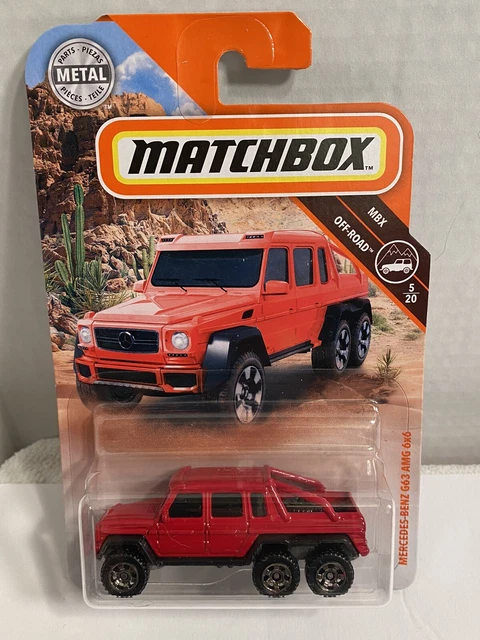 2019 MATCHBOX OFF-ROAD MERCEDES BENZ G63 AMG 6x6 Terrain 1:64 Die cast ...
