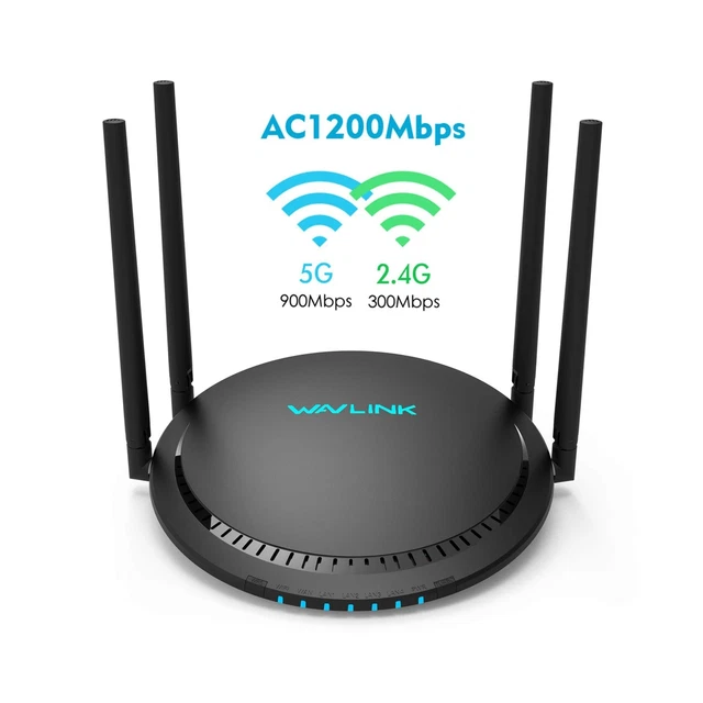 WAVLINK AC1200 WIFI Router Dual Band (2.4GHz+5GHz) WiFi Router for ...