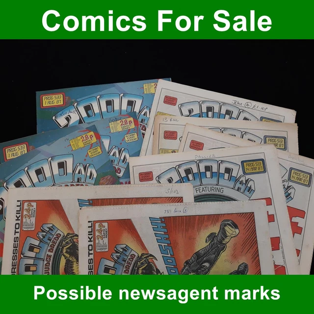 2000AD #206-207 CHOPPER: Un-American Graffiti entrambi fumetti VG/VG+ ...