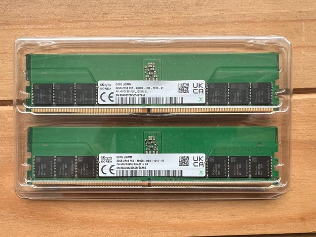 SK-HYNIX HMCG88MEBUA081N 64GB DDR5 4800 Memory RAM UDIMM 2x32GB £80.00 - PicClick UK