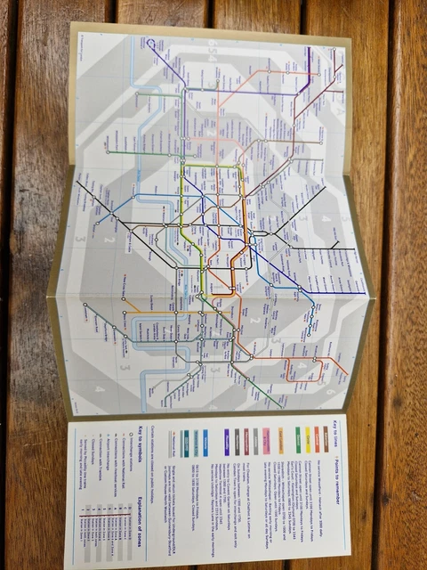 LONDON UNDERGROUND TUBE Map Journey Planner June 2002 - Golden Jubilee ...