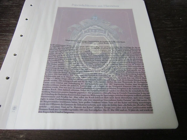 HANNOVER ARCHIV 6 Persönlichkeiten 74 Dientjubiläum Hermann Rasch ...