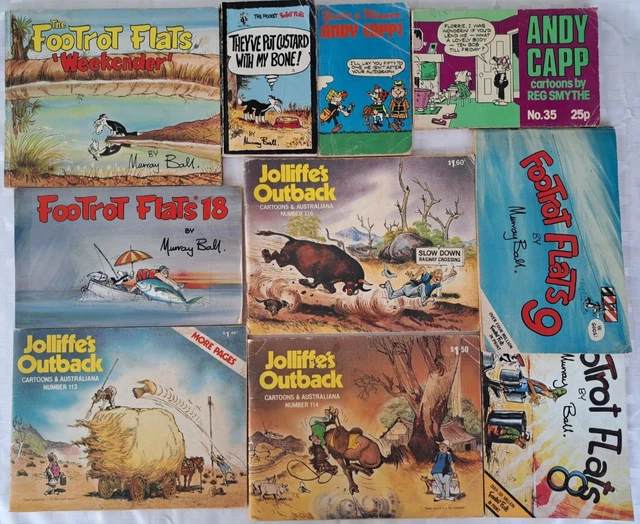 10 COMIC STRIP Books - Footrot Flats Jolliffe Andy Capp - Great Gift ...