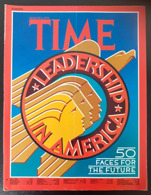 TIME MAGAZINE 1979 August 6 Leadership America 50 Faces For Future ...