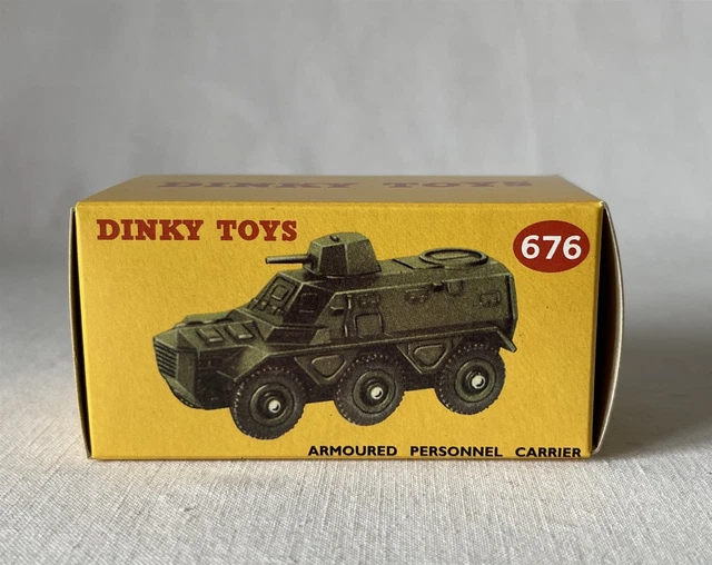 VINTAGE REPRODUCTION DINKY TOYS Military Car Box ARMOURED PERSONNEL ...