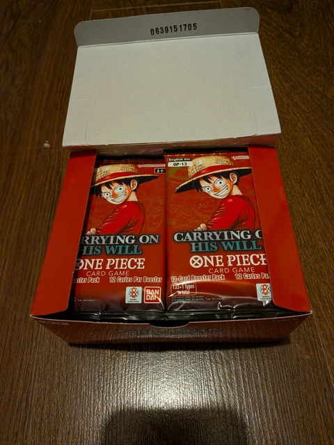 ONE PIECE TCG OP-13 Carrying On His Will Booster Box English - 24 packs ...