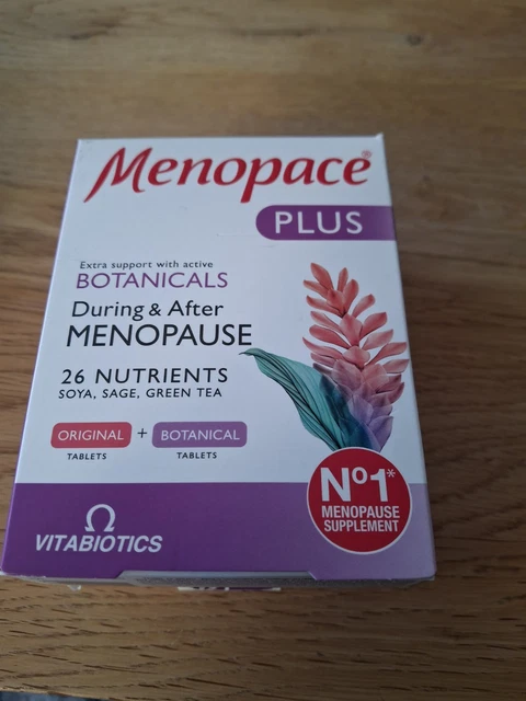 VITABIOTICS MENOPACE PLUS Botanicals Tablets, 56-Pack, Menopause Relief ...