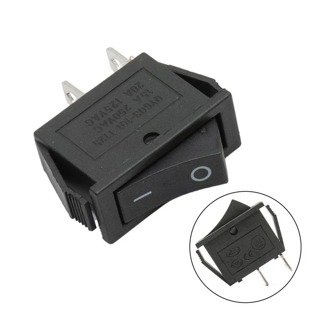 ON-OFF ROCKER SWITCH 2 Position SPST 16A For Treadmill 240Vac Car Dash ...