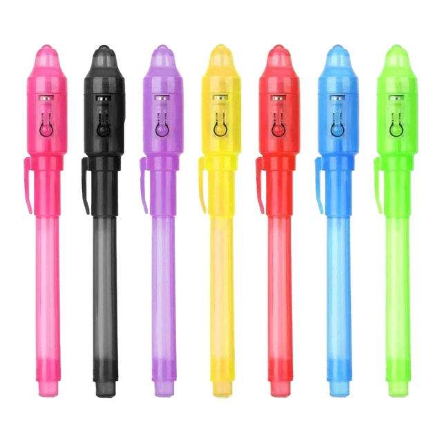 7PCS UV LIGHT Invisible Ink Spy Pen Magic Secret Marker Message Pens Kids Toy $27.97 - PicClick AU