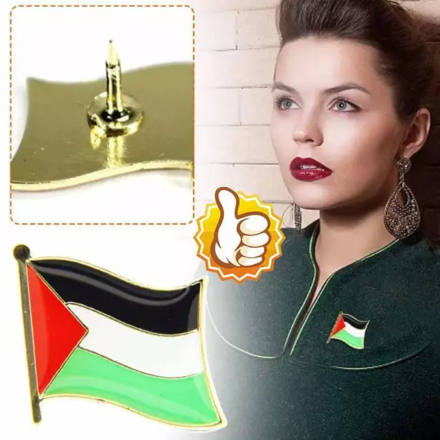 Palestine Palestinian Country Flag Metal Enamel Lapel`pin Badge Brooch