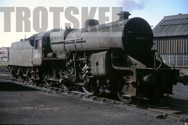 35MM SLIDE BR British Railways Steam Loco 48773 Class CRAB Ayr 1965 ...