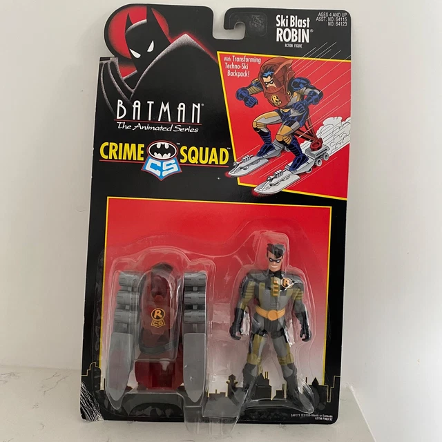 DC COMICS BATMAN Crime Squad 1994 Action Figure Ski Blast Robin Kenner ...