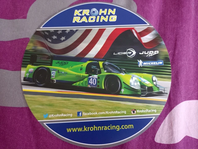 CARTE CARD 24HEURES du mans Krohn racing - 24H Le mans dédicacée EUR 3 ...