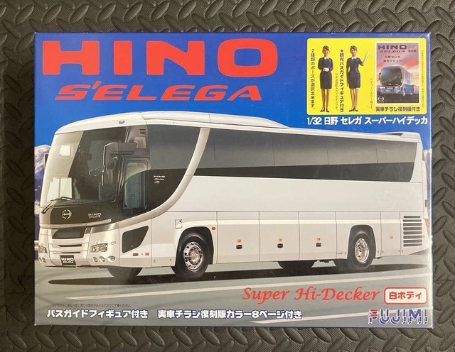 FUJIMI HINO S'ELEGA Super Hi-Decker Bus 1:32 Bus Series Model Kit ...