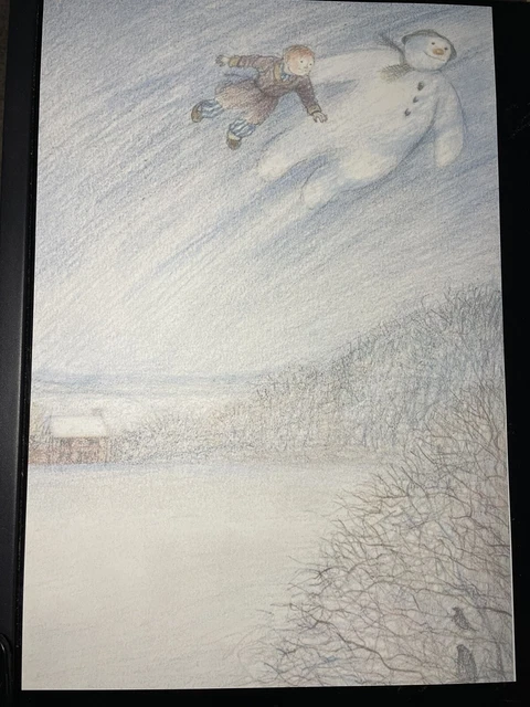 RAYMOND BRIGGS THE Snowman Animation Cel Print Production Storyboard ...