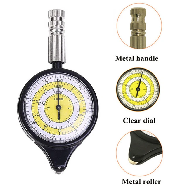 MAP RANGEFINDER MAP Measurer Odometer Multifunction Compass Curvimeter ...