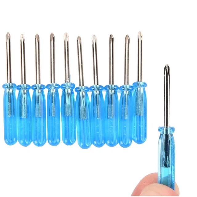 MINI SCREWDRIVERS SMALL Screwdrivers Disassemble Cross/Slotted 10Pcs ...