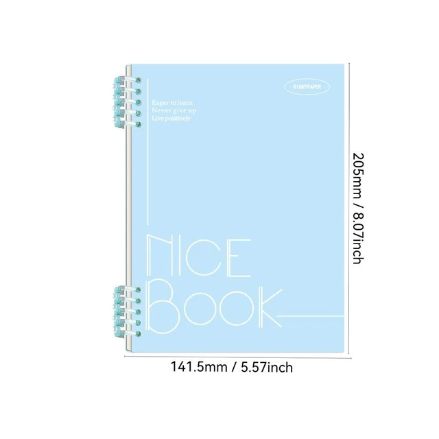 REFILLABLE A5 LOOSE-LEAF Notebook 60 Sheet PP Cover Notebook $12.80 ...