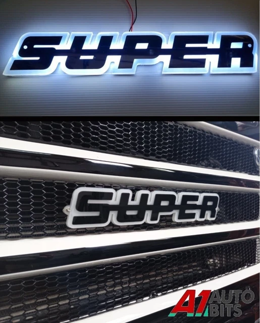 LED WHITE SUPER Sign 3D Exterior Interior Light 24V For Scania Trucks ...