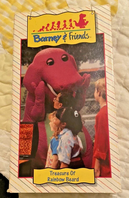 RARA VHS BARNEY and Friends Treasure of Rainbow Beard Time Life ...