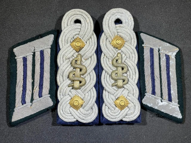 WW2 WWII GERMAN Military Heer Army High Rank Medical Shoulder Boards ...