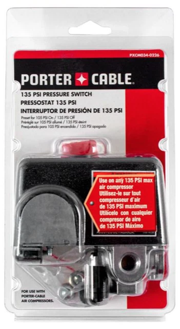 PORTER-CABLE PXCM034-0226 135 Psi Pression Interrupteur Pour Air ...