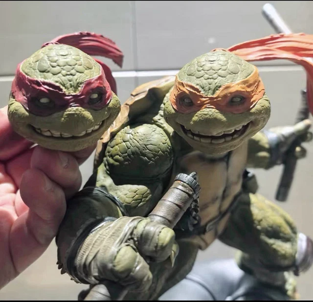 SIDESHOW TMNT MICHELANGELO Statue Exclusive Reissue Limited Edition EUR ...