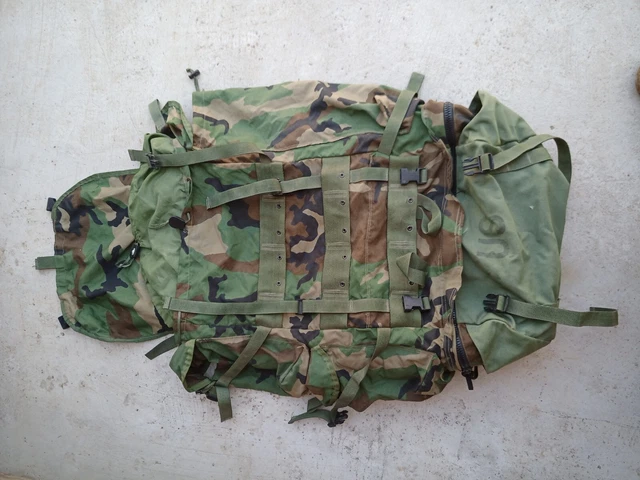USGI, USMC LARGE Field Pack with Internal Frame Woodland Camouflage $80 ...