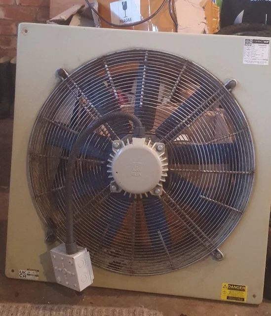 INDUSTRIAL EXRACTION FAN SCP630 Compact Plate Axial Fan Three Phase AC ...