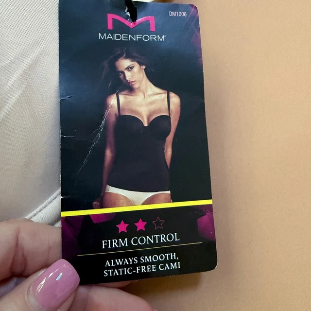 MAIDENFORM TOP SOLUTIONS DM1006 Firm Control Cami Shapewear Beige 36C ...