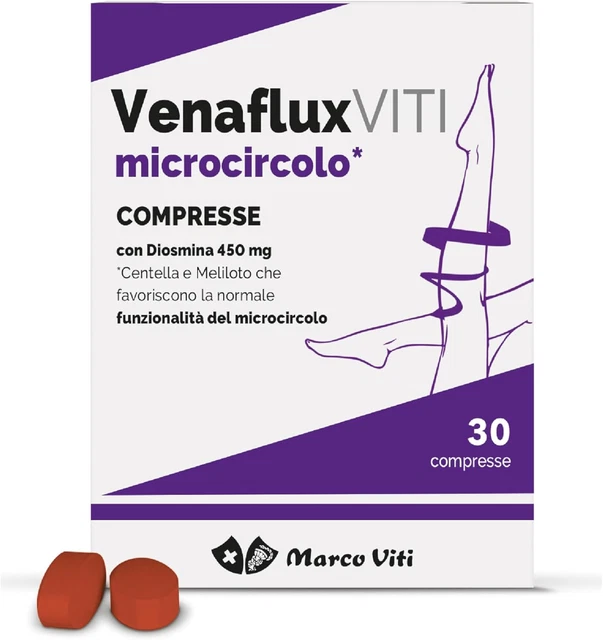 VENAFLUX VITI - Compresse, Integratore per La Circolazione, Con ...