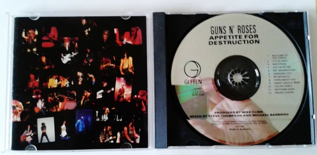 GUNS N ROSES appetite for destruction original album CD disctronics $13 ...
