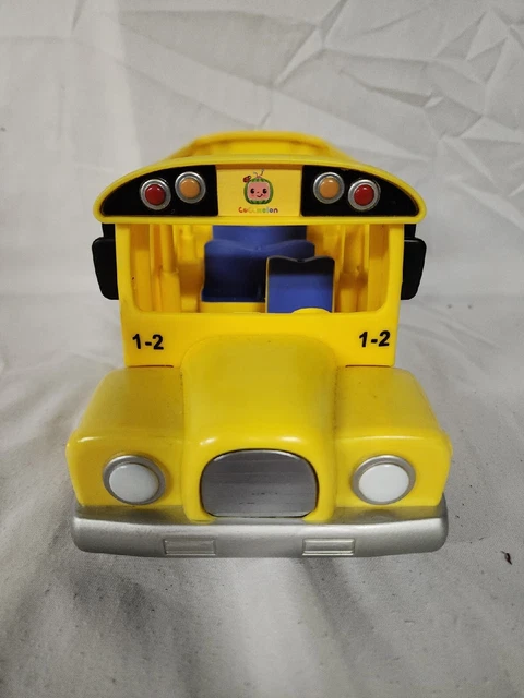 AUTOBUS SCOLAIRE MUSICAL jaune Cocomelon, joue des roues dans le bus ...