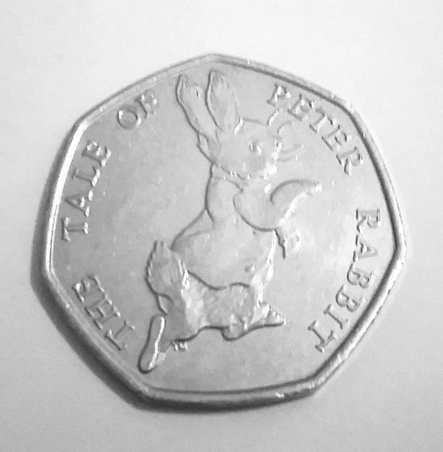 2017 50P COIN The Tale of Peter Rabbit Beatrix Potter £2.20 - PicClick UK