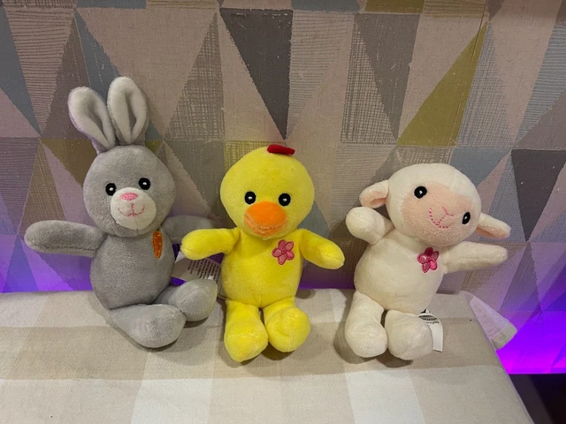 3 X PLUSH Easter Plush Toys - Asda 19cms £0.99 - PicClick UK
