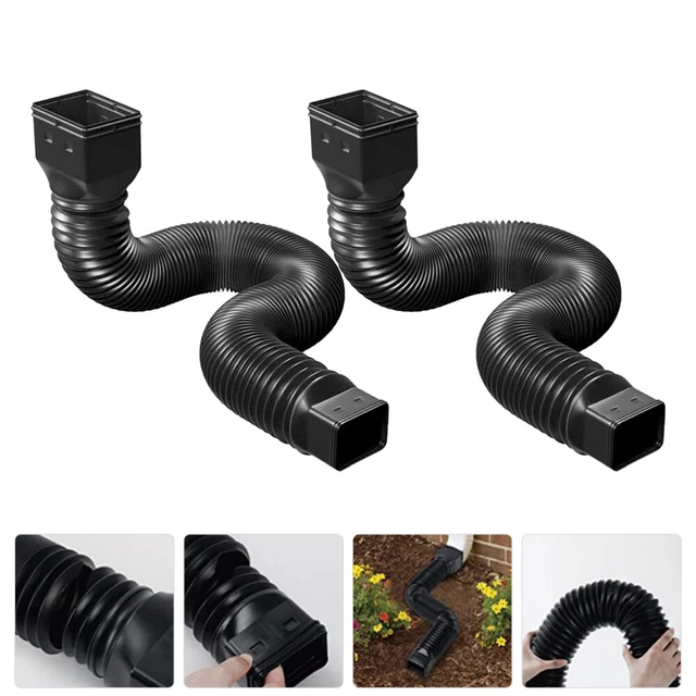 GREAT SAFE EXTENSION Set Downspout Extender Gutter Extension for Drain ...