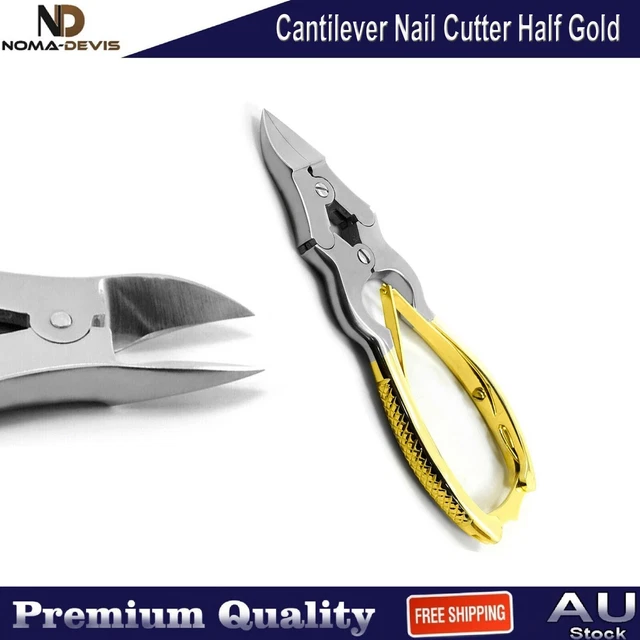CANTILEVER GOLD HEAVY Duty Nail Cutter Podiatry Thick Nail Professional ...