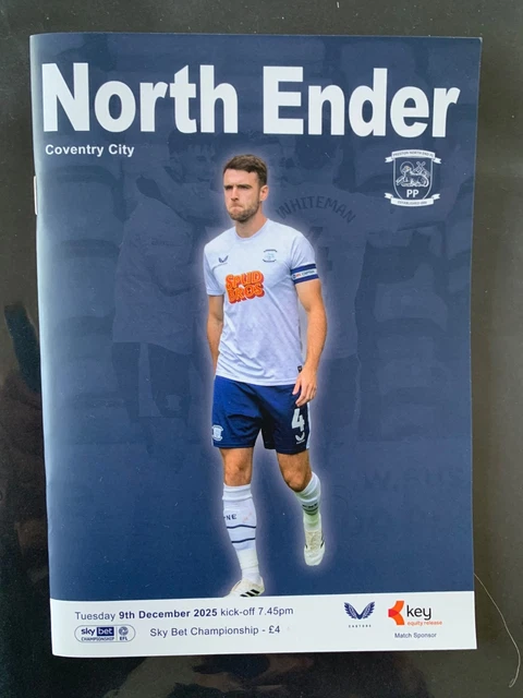 PRESTON NORTH END v Coventry City 2025 £4.91 - PicClick UK